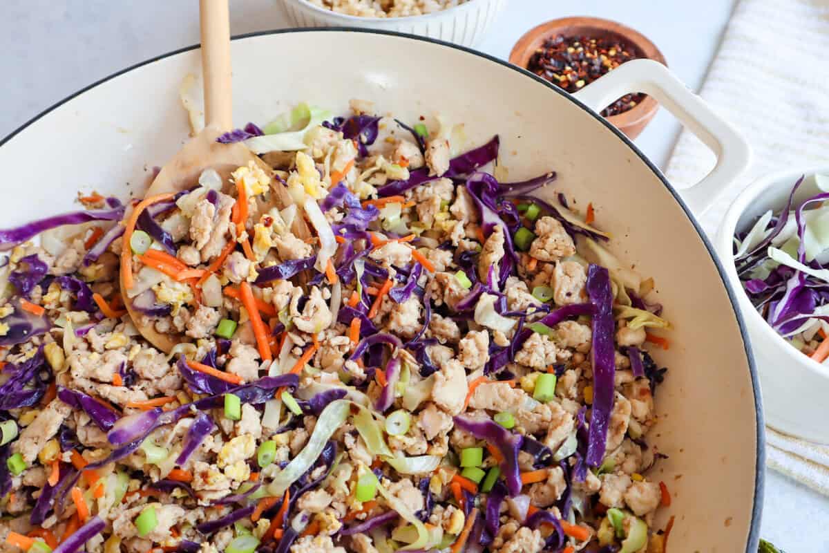 Gluten Free Healthy Eggroll in a Bowl - Golden Grace Kitchen