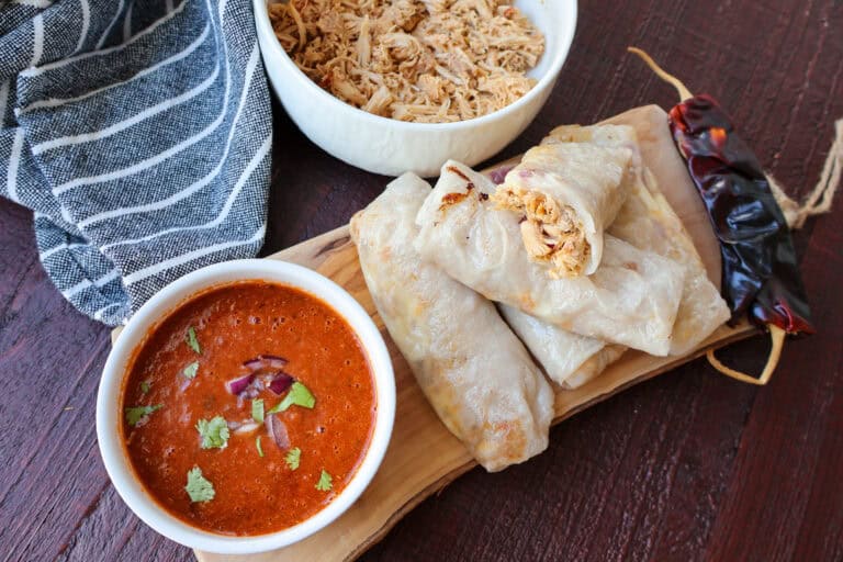 Chicken Birria Air Fryer Spring Rolls - Golden Grace Kitchen