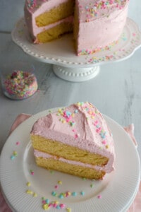 The Best Vanilla Bean Cake - Golden Grace Kitchen