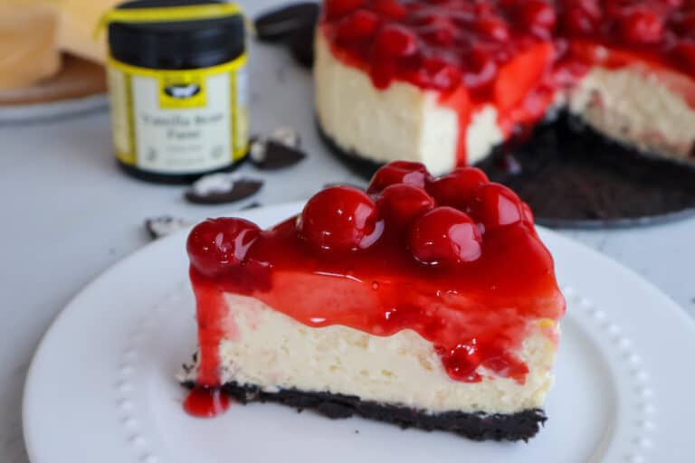 Gluten Free Baked Cheesecake - Golden Grace Kitchen