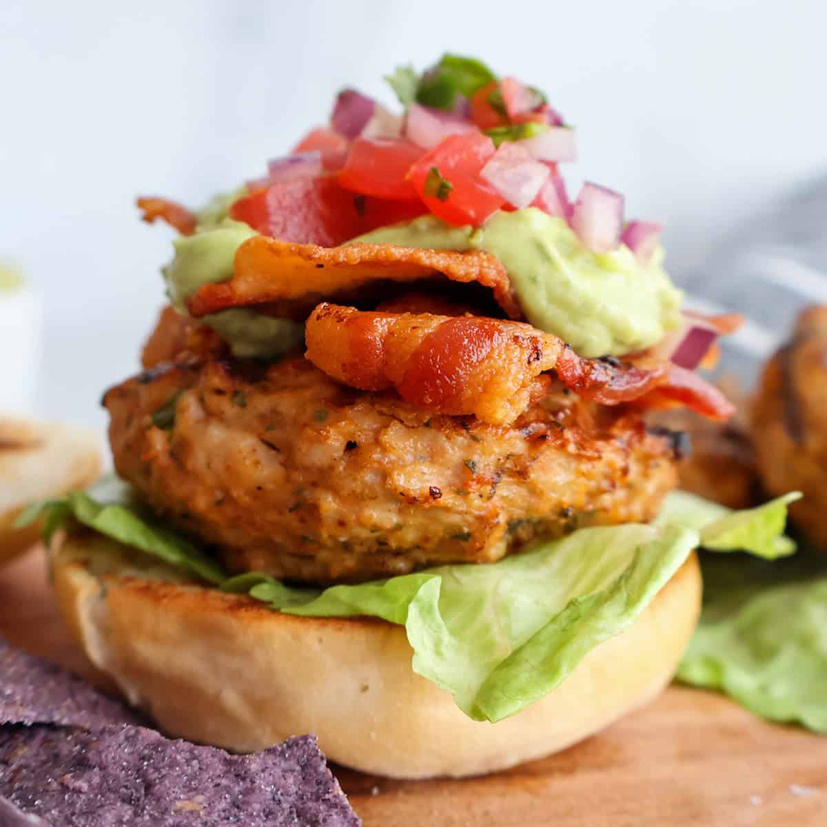 Healthy Chicken Burger Recipe - Golden Grace Kitchen