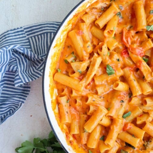 Creamy Chicken Vodka Pasta - Golden Grace Kitchen