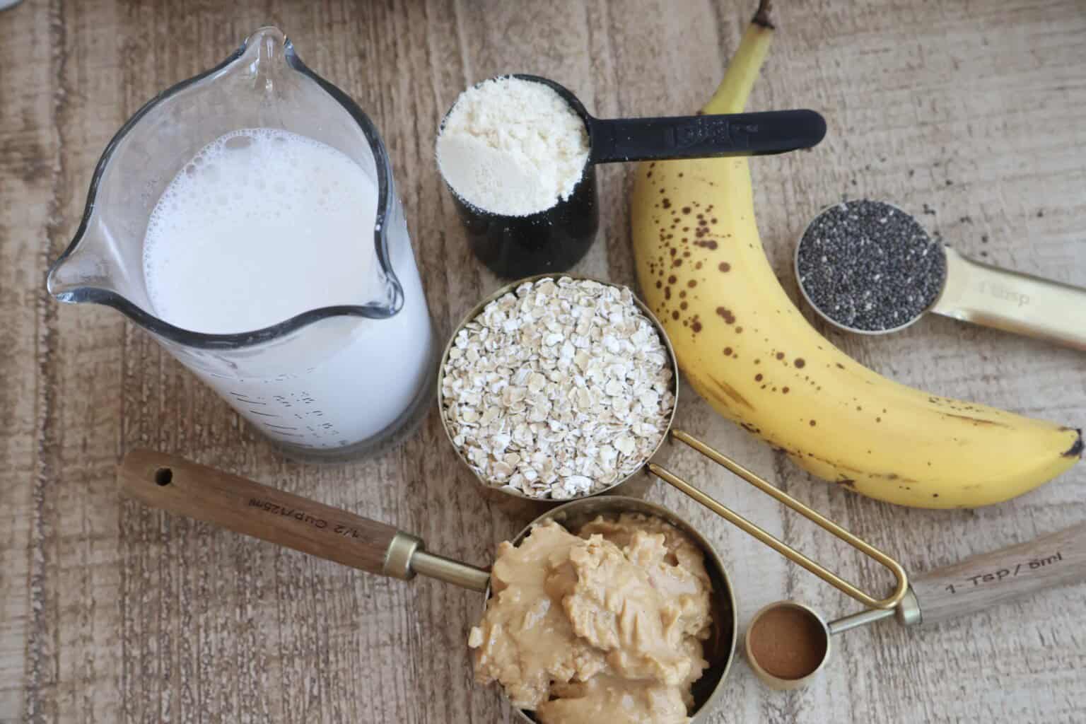 Vanilla Smoothie Packed with Protein - Golden Grace Kitchen