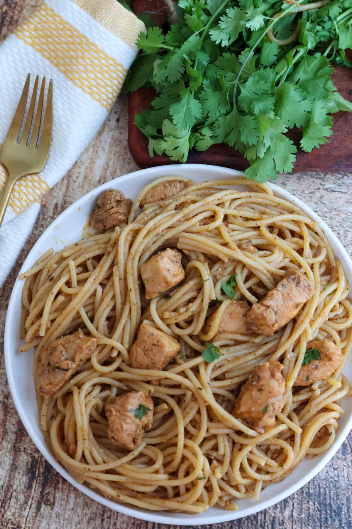 Garlic Butter Chicken Pasta - Golden Grace Kitchen