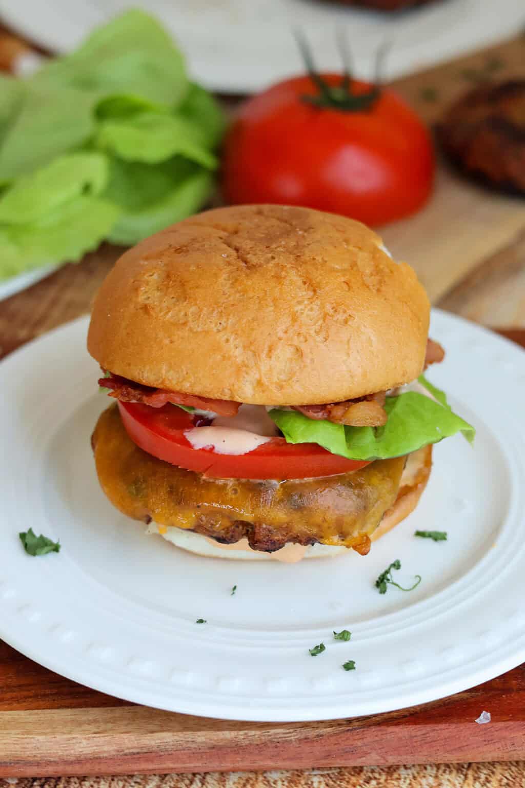 Grilled Chicken Burgers - Golden Grace Kitchen